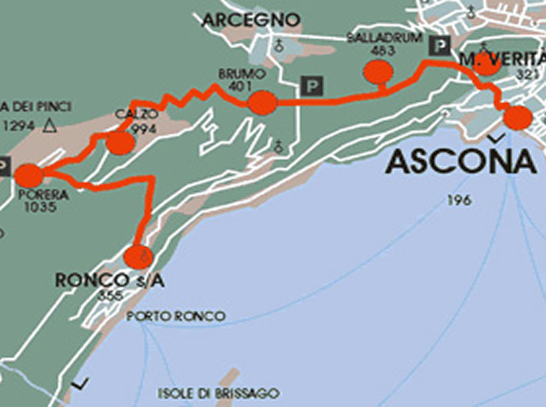 Wanderung 16 | Ronco s/A - Porera - Ascona | Ascona-Locarno